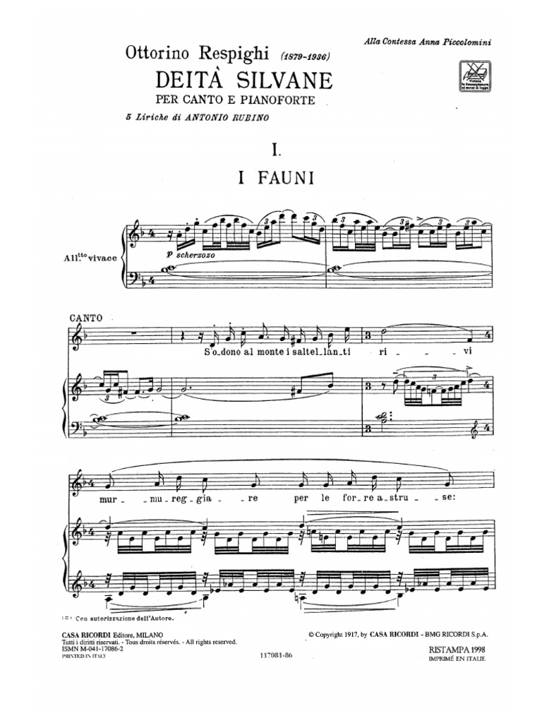 Respighi - Fauni | PDF