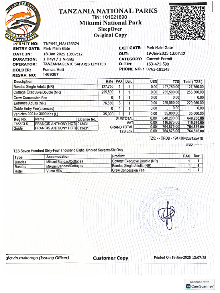 Receipts January 2025 | PDF