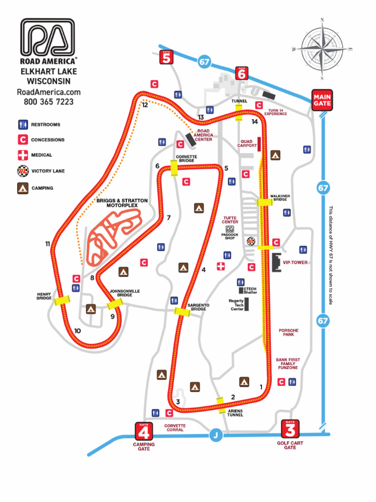 2022 Road America Map | PDF