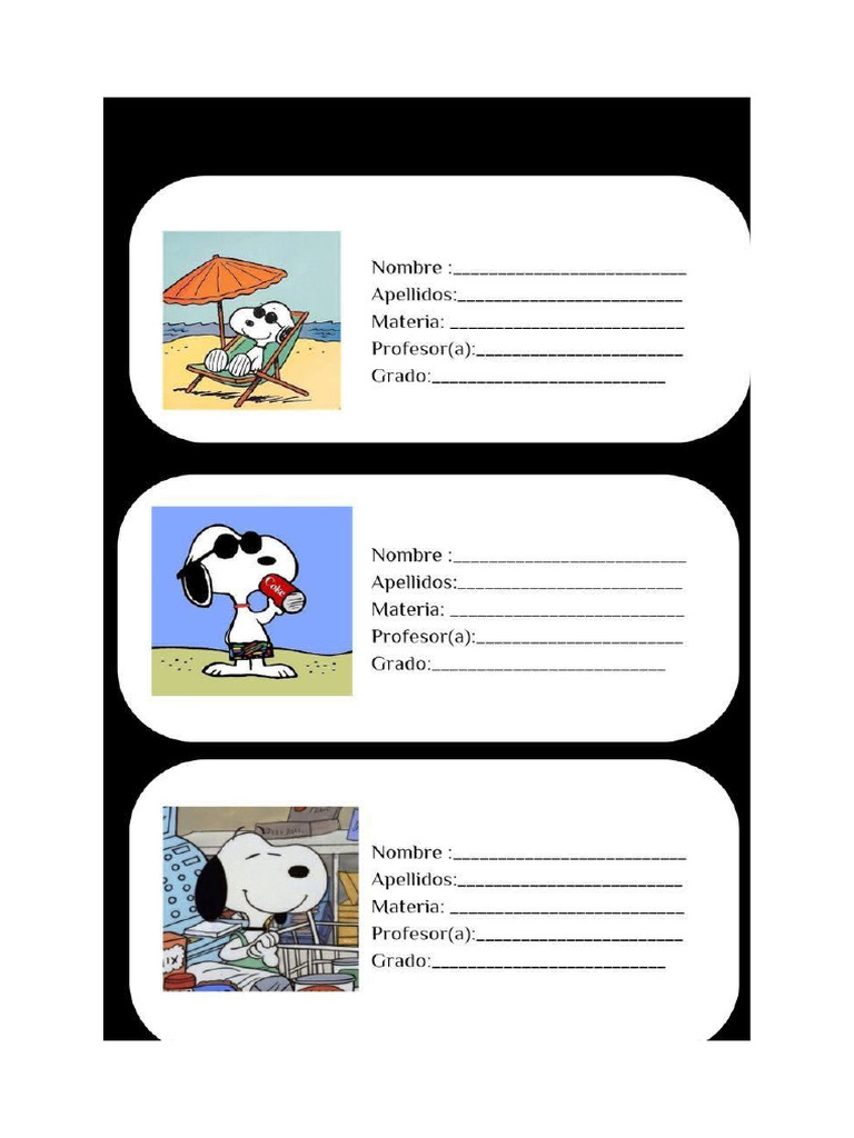 Membretes para Cuaderno | PDF