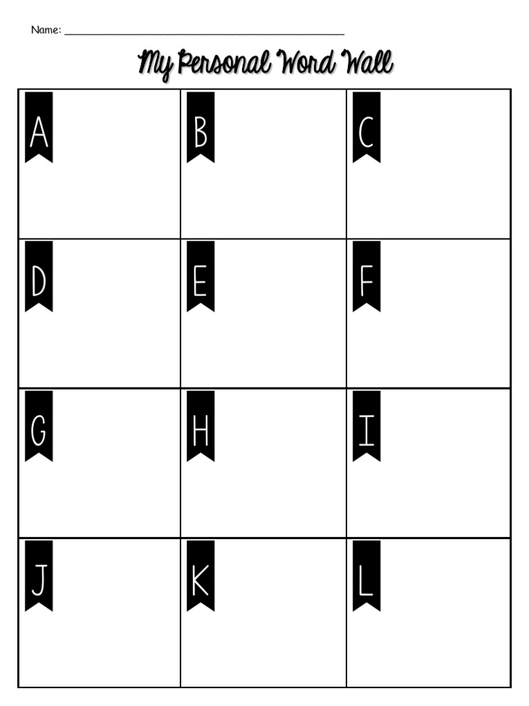 Personal Word Wall | PDF