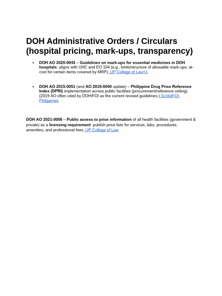 Drug Price Reference Index Guidelines 2025 | PDF