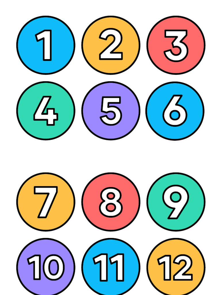 Colorful Numbers To 100 Flashcards - 20240818 - 045700 - 0000 | PDF
