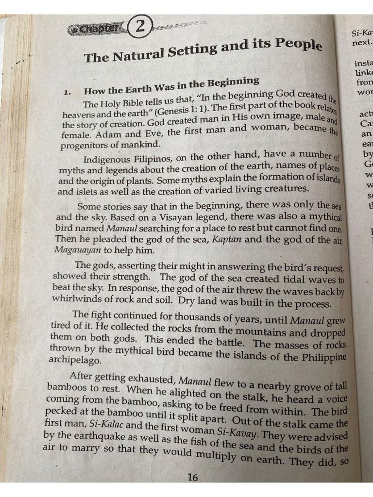 Chapter 2 The Natural Setting and Its People | PDF