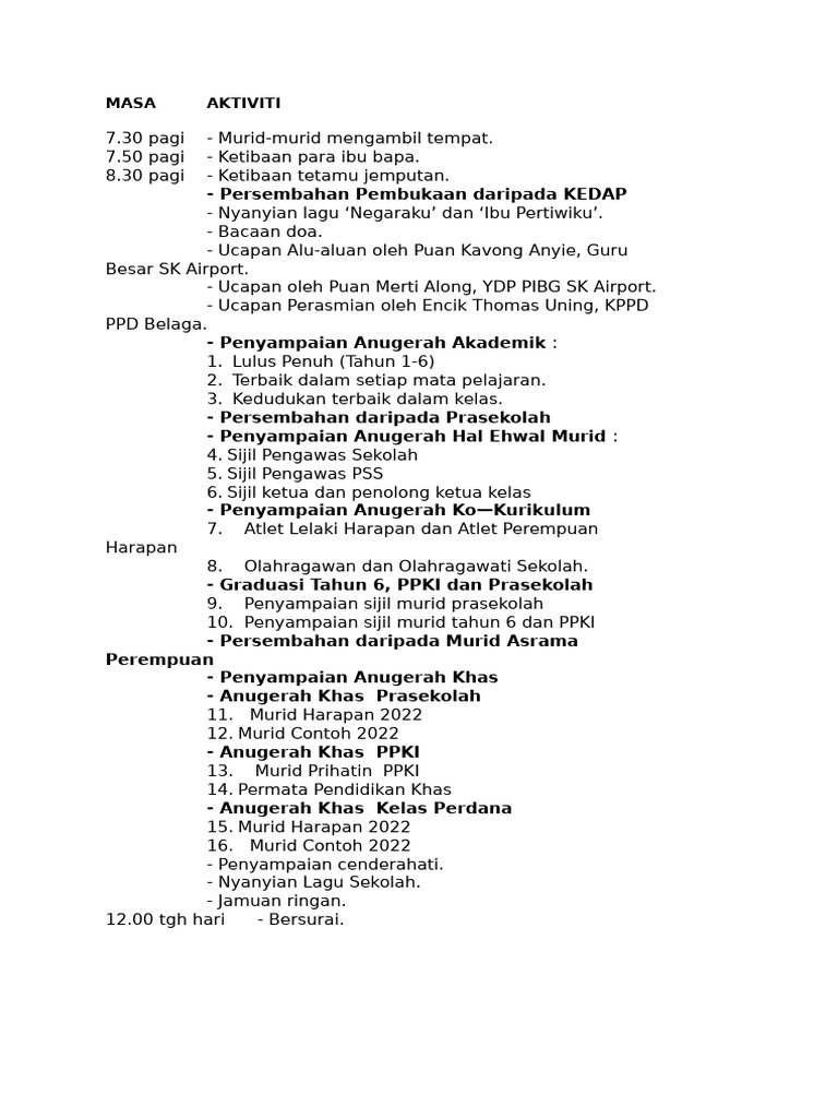 Aturcara | PDF