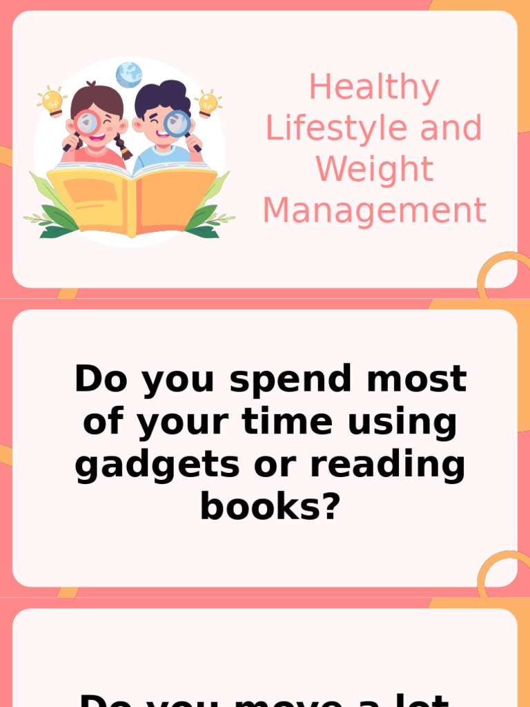 Healthy Lifestyle and Weight Management | PDF