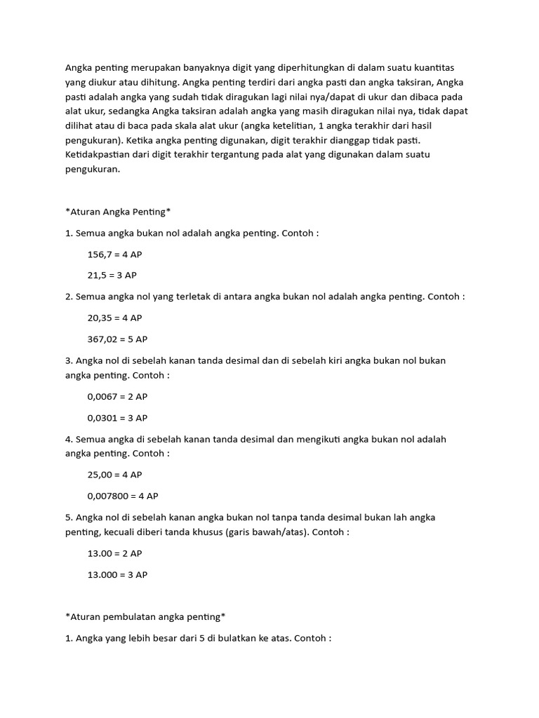 Fisika Angka Penting | PDF