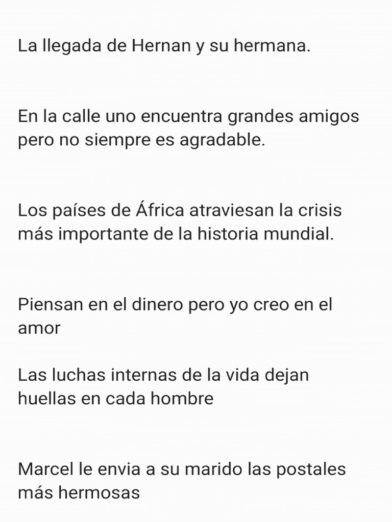 Oraciones para Practicar - 250731 - 074703 | PDF