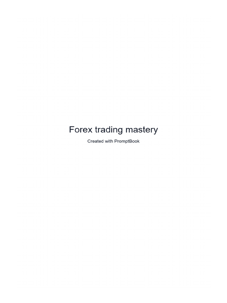 Forex Trading Mastery | PDF