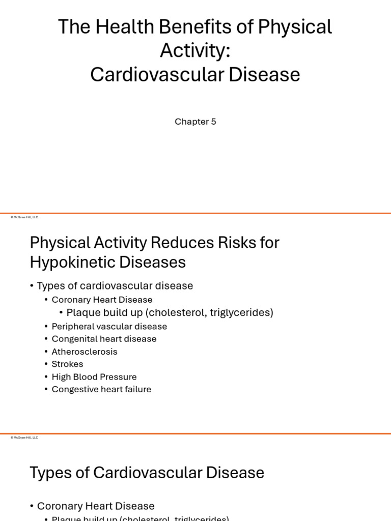 The Health Benefits of Physical Activity (Cardiovascular Disease ...