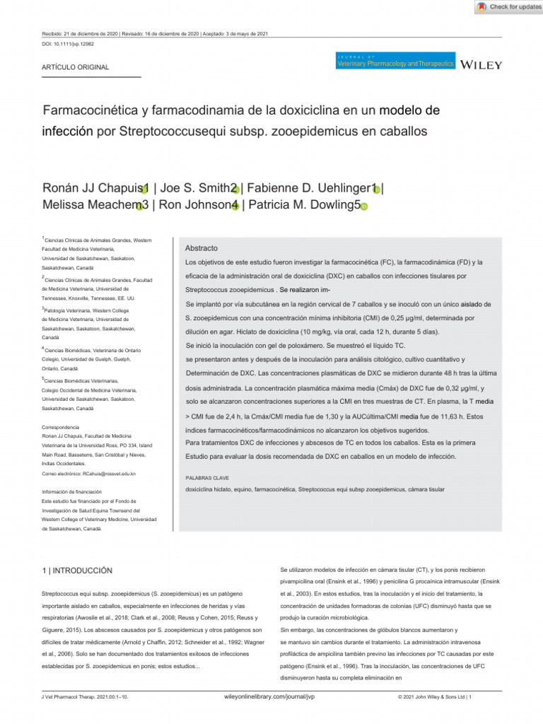Chapuis2021 (1) M | PDF | Farmacocinética | Biodisponibilidad