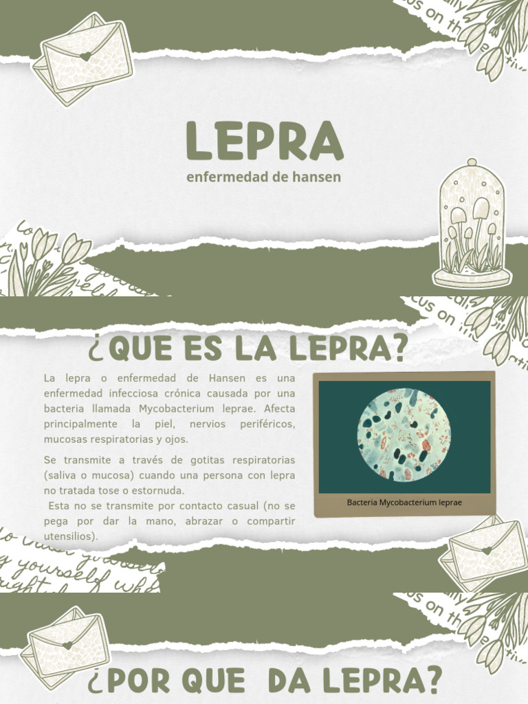 Lepra Presentation | PDF | Lepra | Enfermedades y trastornos