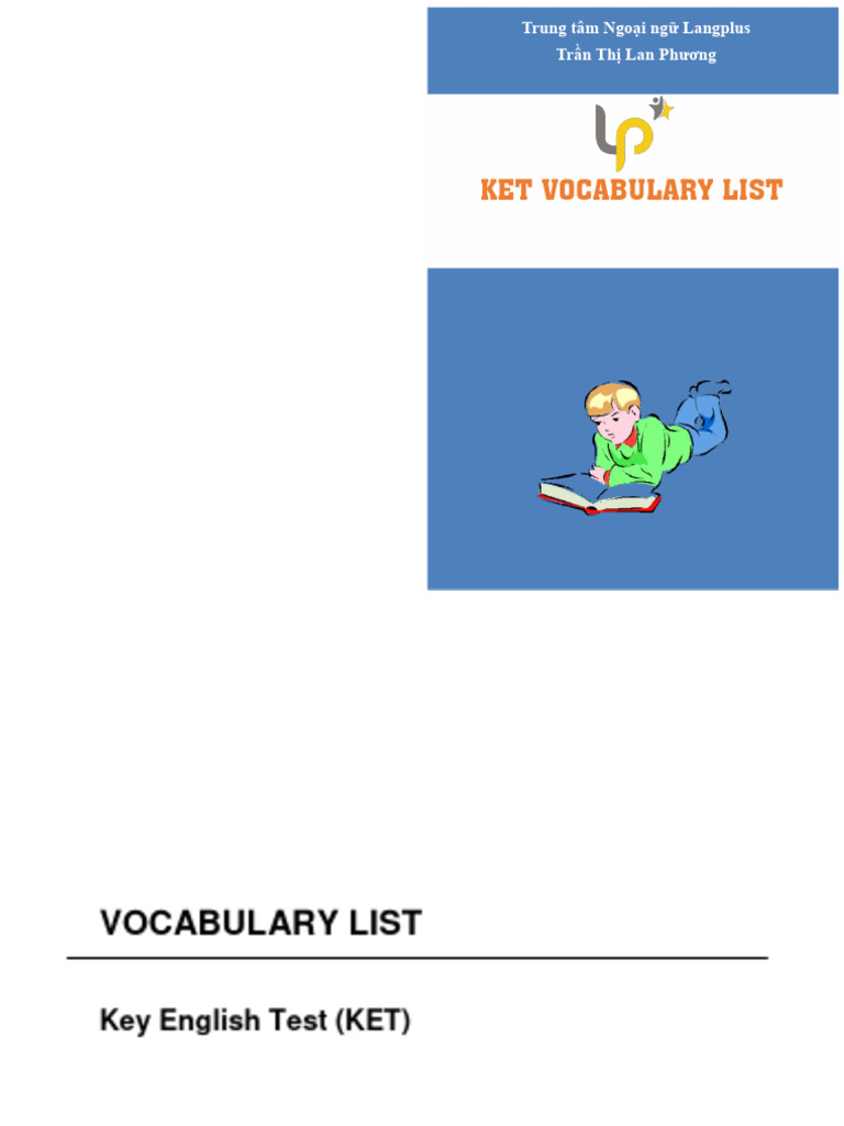 KET Vocabulary List 2025 | PDF | Semantics | Syntax