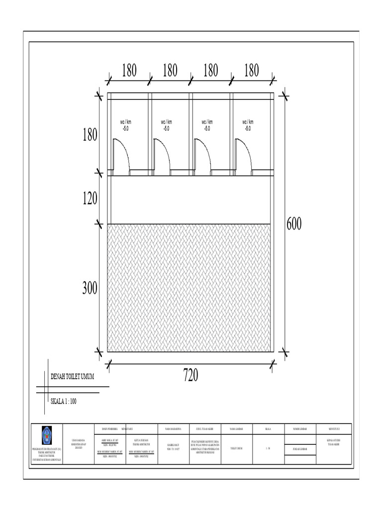 Denah Toilet Umum | PDF