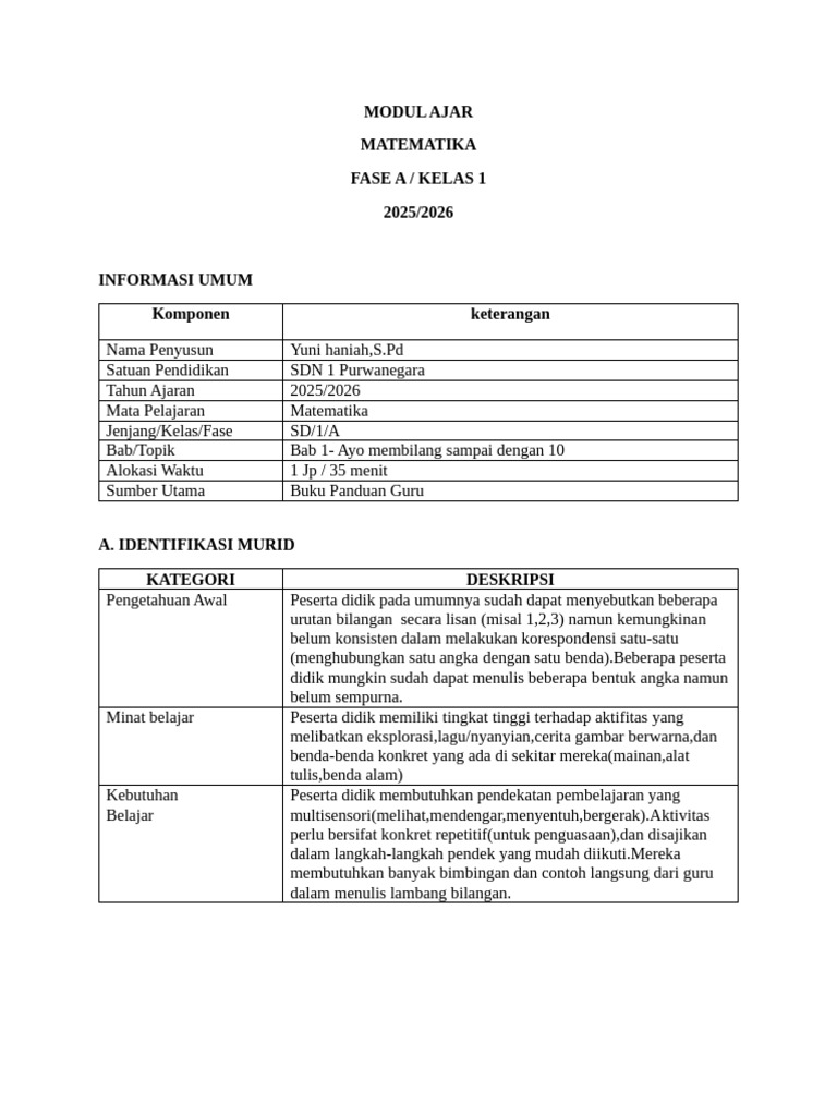 Modul Ajar Ojt | PDF