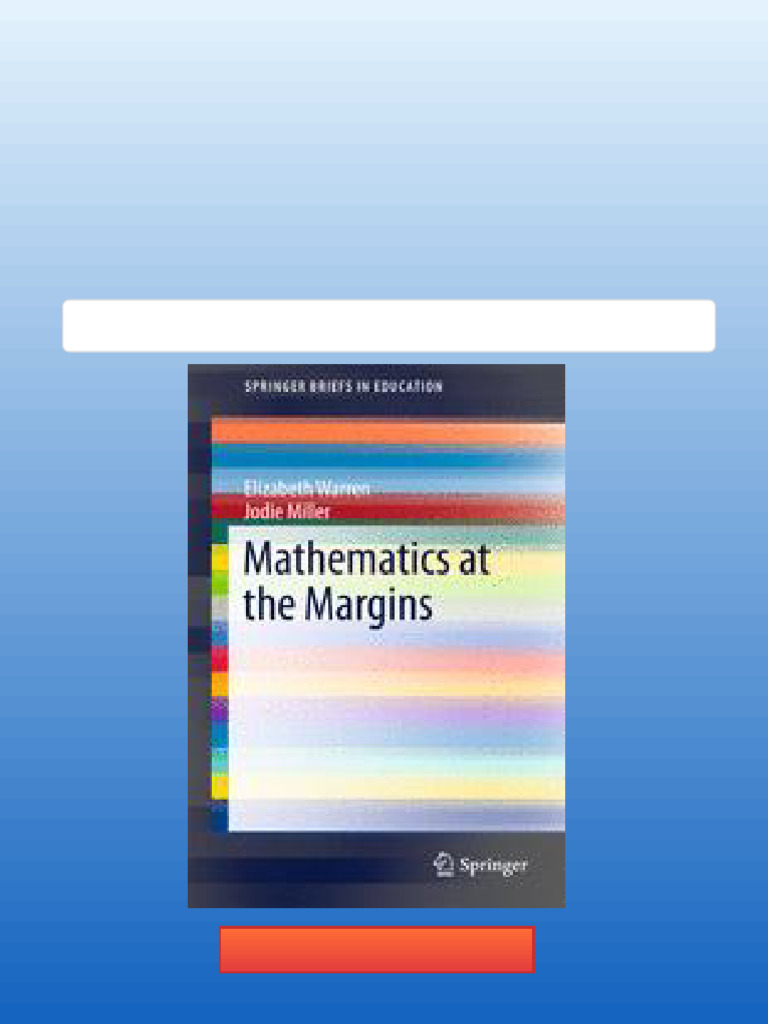 Mathematics at The Margins 1st Edition Elizabeth Warren Available All ...