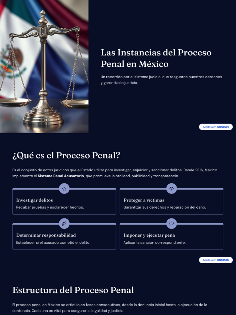 Las Instancias Del Proceso Penal en Mexico | PDF | Sentencia (ley ...