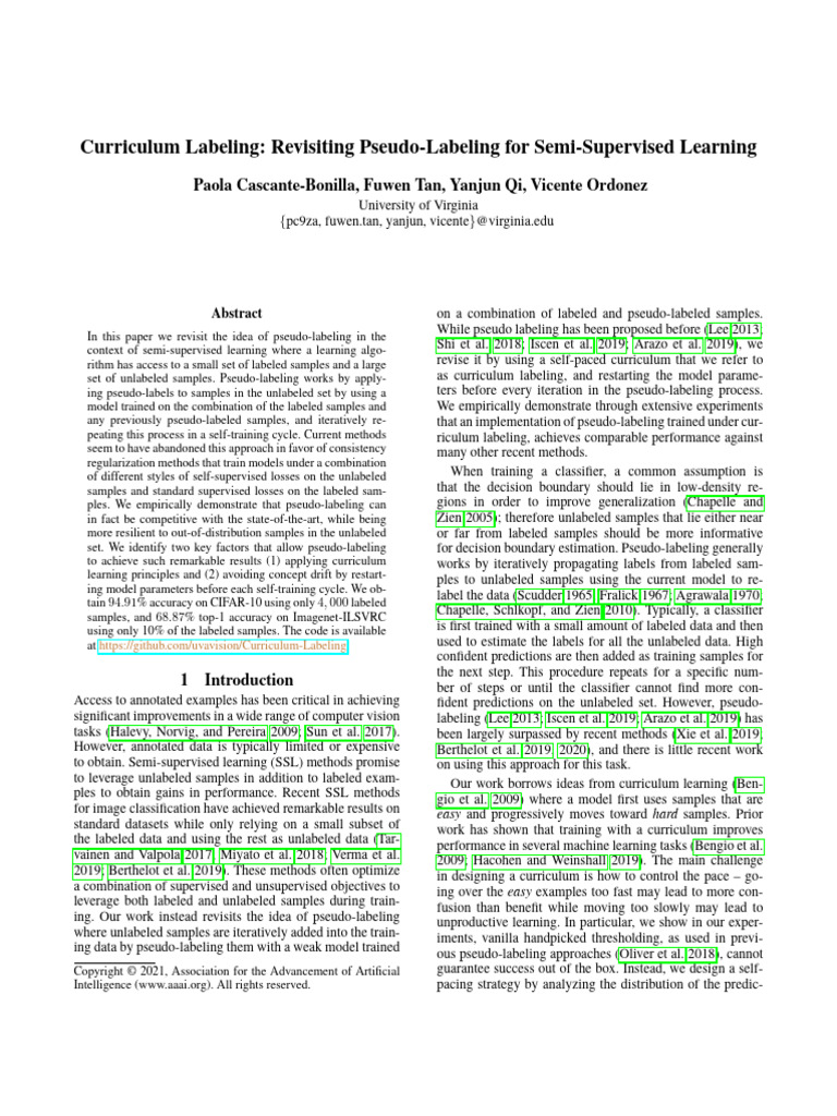 1 Curriculum Labeling 1 2020 | PDF | Sampling (Statistics) | Software ...