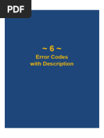 Panasonic AC Error Code Guide | PDF | Air Conditioning | Mechanical ...