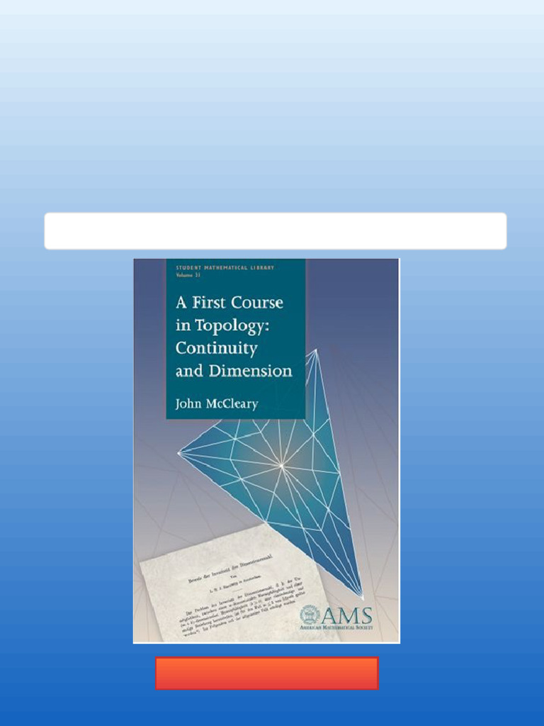 A First Course in Topology John Mccleary Full Digital Chapters | PDF ...