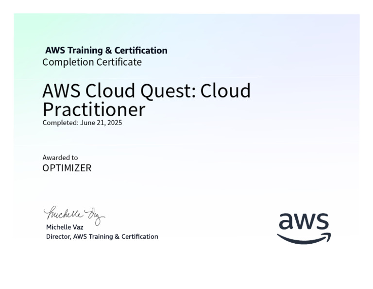 AWS Cloud Quest: Cloud Practitioner | PDF