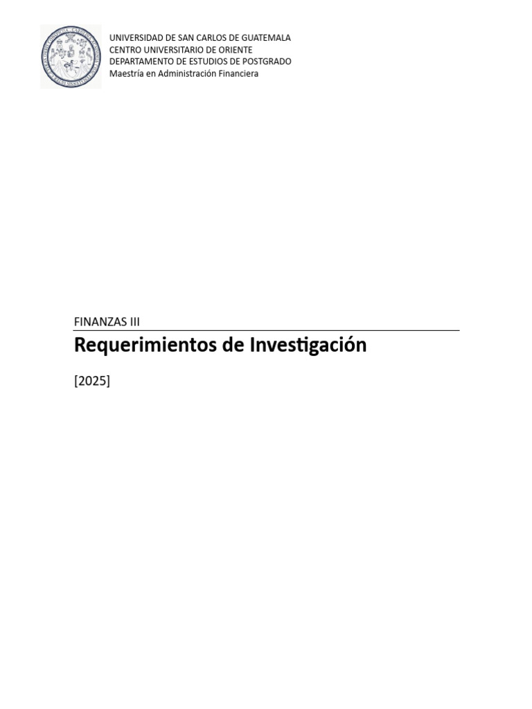 Requisitos investigación | PDF | Sumario abstracto) | Estilo apa