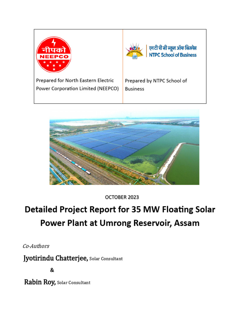 DPR on 35 MW Floating Solar Power Plant | PDF | Photovoltaics | Solar Power