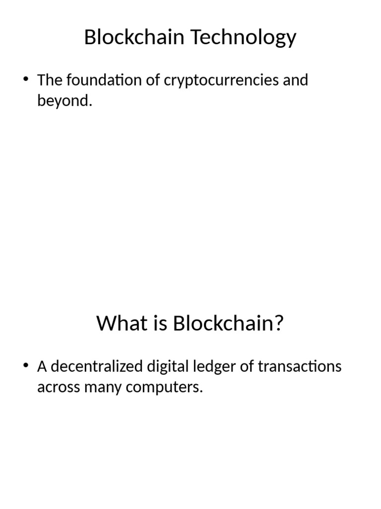 Blockchain Technology | PDF