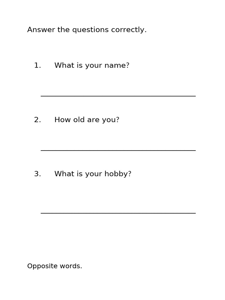 Answer The Questions Correctly | PDF