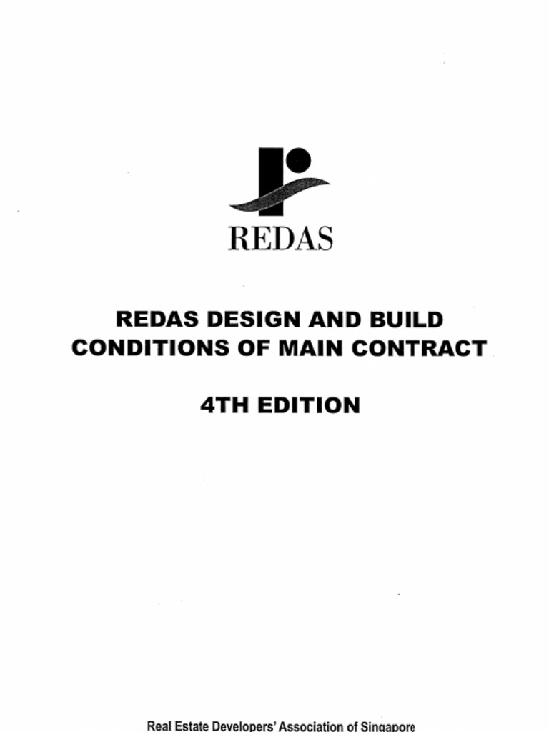 Redas Design and Build Conditions of Main Contract 4th Edition | PDF