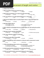 NCERT Class 6 Science Chapter 5 Measurement of Length and Motion ...