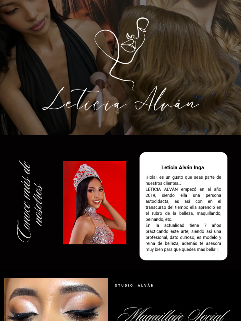 Servicios de belleza en Pomalca - Leticia Alván | PDF