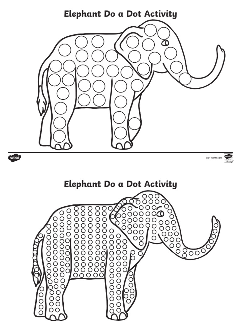 Elephant Do A Dot Activity | PDF