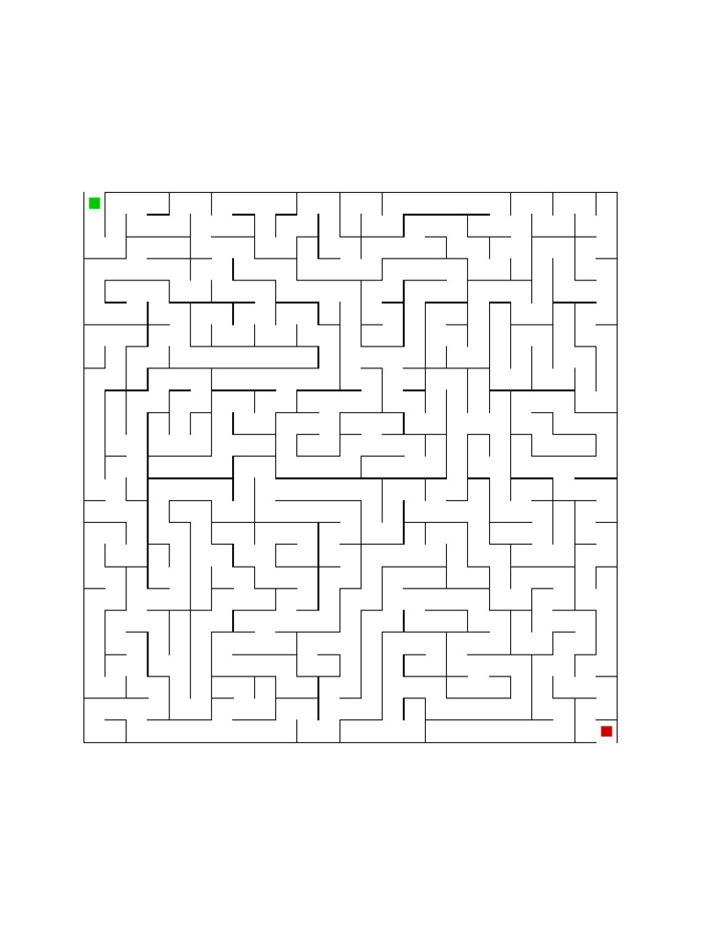 25x25 Orthogonal Maze Solution | PDF