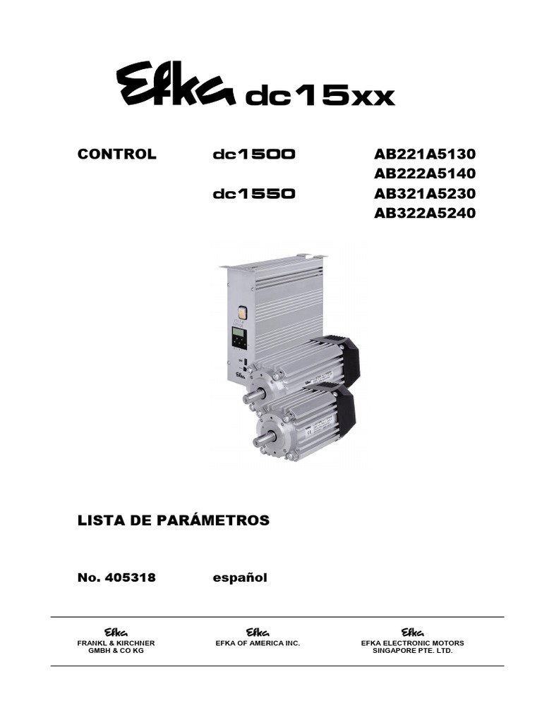 Manual de Uso EFKA AB321A | PDF | Conector eléctrico | Programación de ...