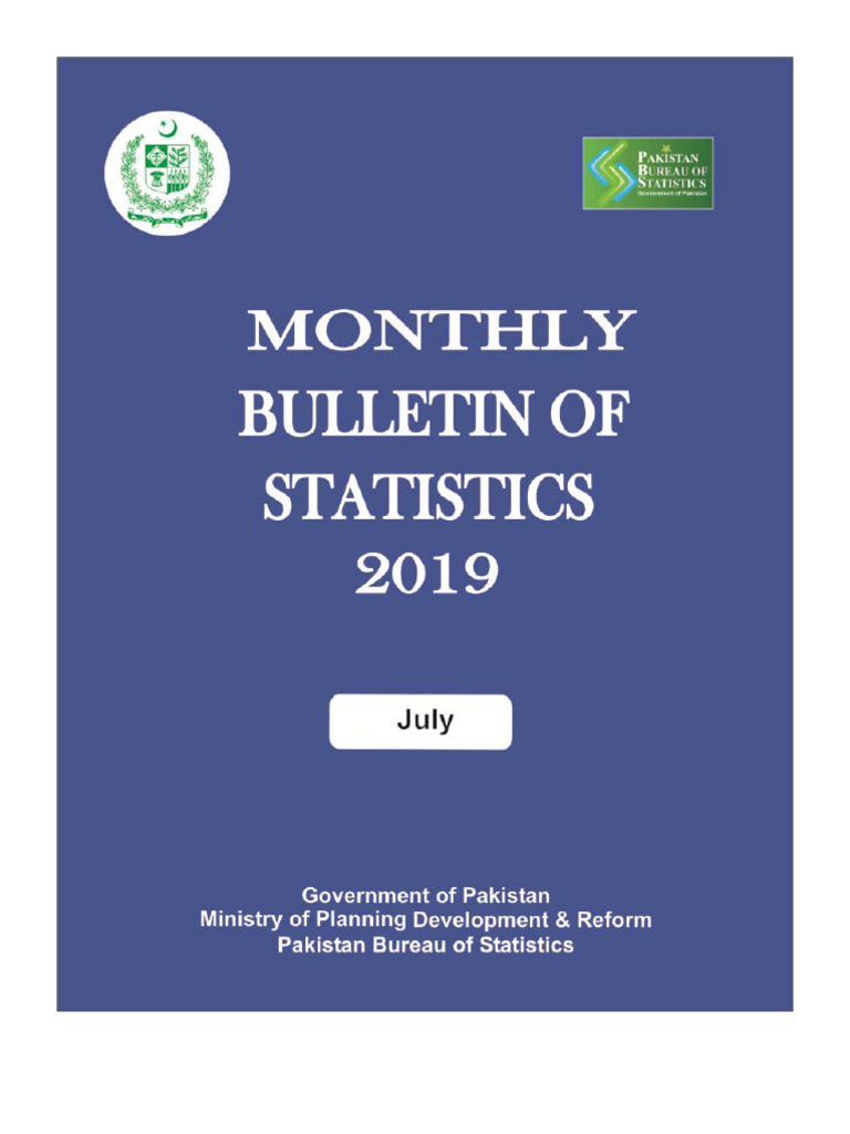 Monthly Statistics Bulletin Pakistan | PDF | Gulf Cooperation Council ...