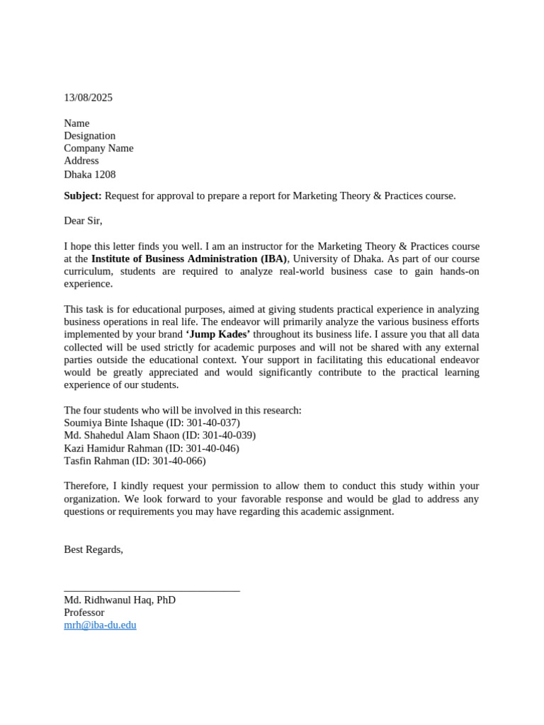 Approval Request for Marketing Report | PDF