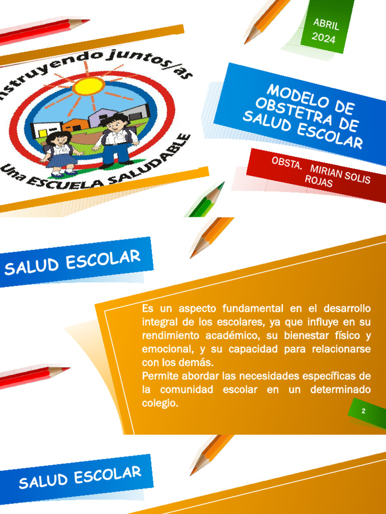 3.-Modelo de Obstetras de Salud Escolar Mirian Solis | PDF | Educación ...