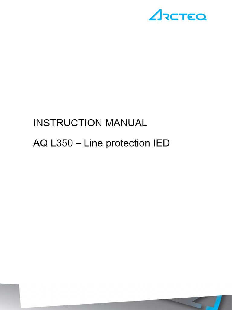 AQ L350 Line Protection IED Manual | PDF | Transformer | Root Mean Square
