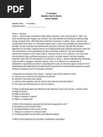 Jim Crow Literacy Test | PDF