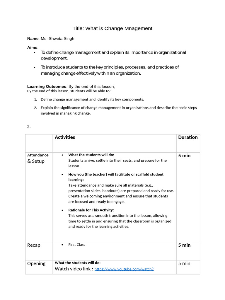 What Is Change Management | PDF | Change Management | Learning