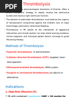 Contraindications To Thrombolysis - UpToDate | PDF