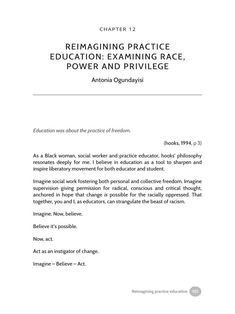Anti-Racist Practice Education Insights | PDF | Racism | Discrimination ...