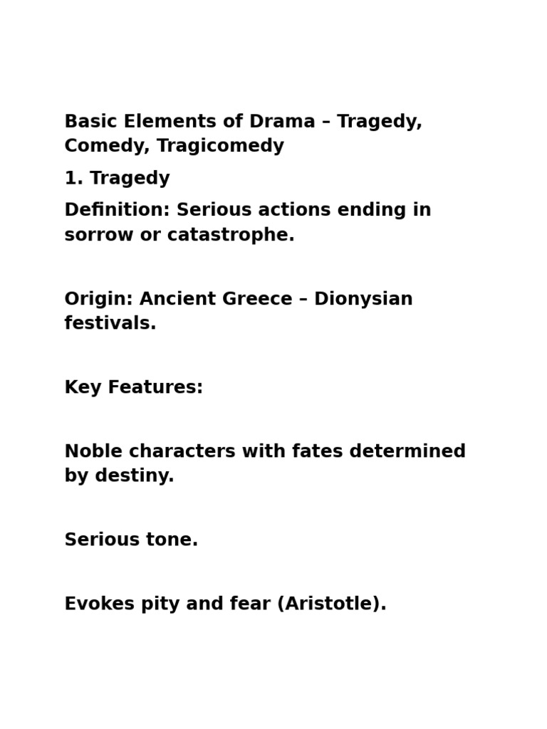 Introduction To Drama and Theatre | PDF | Tragedy | Comedy