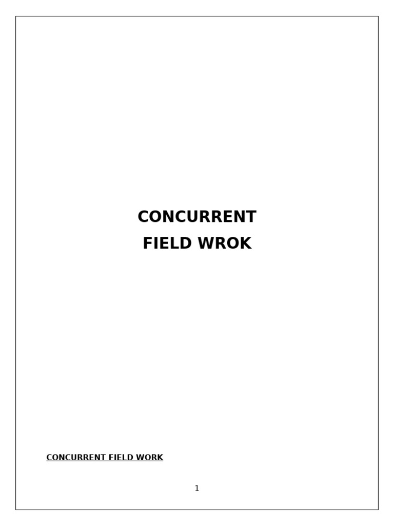 Concurrent Field Work Report: JJ Home | PDF | Social Work | Menstruation