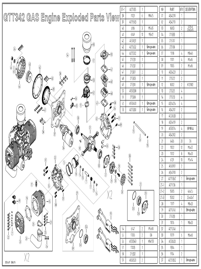GTT342 Exploded View | PDF
