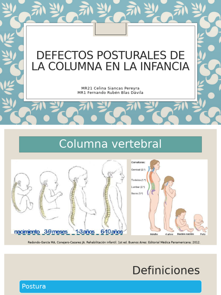 Defectos Posturales en Niños: Causas y Tratamiento | PDF | Escoliosis ...
