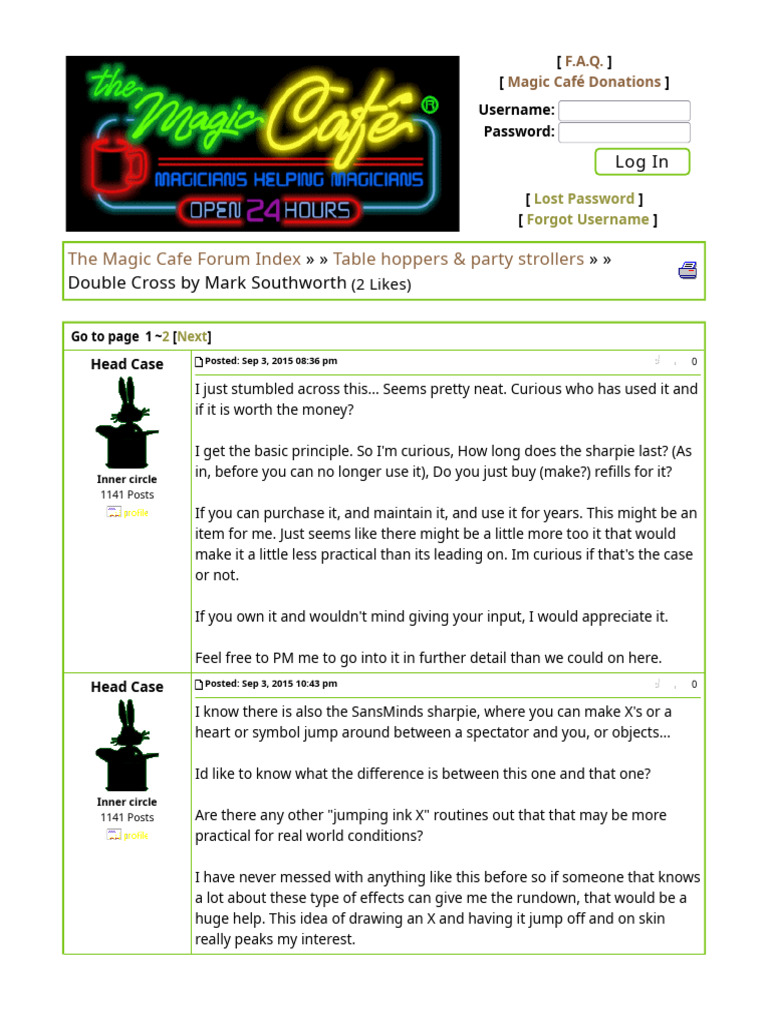 Magician's Double Cross Trick Guide | PDF