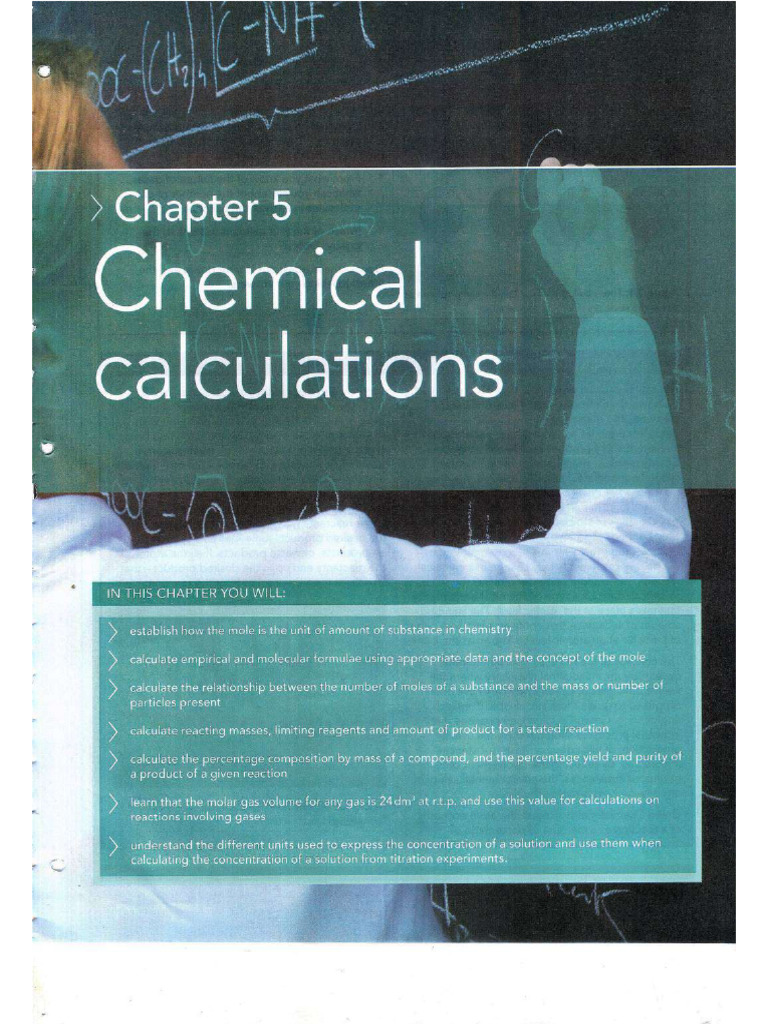 CH 5 Chemical Calculations | PDF