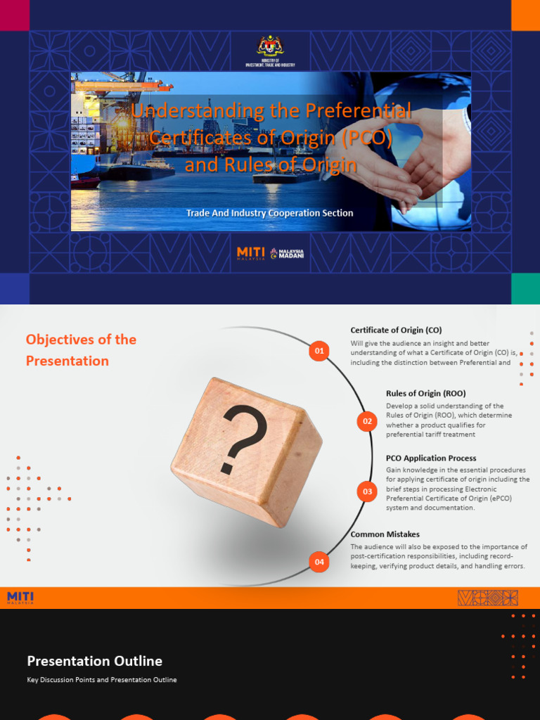 Understanding PCO and Rules of Origin | PDF | International Trade | Trade